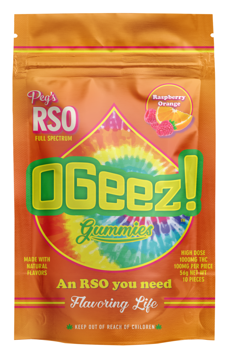 Peg's Raspberry Orange RSO - 1000 mg, High Dose | OGeez!